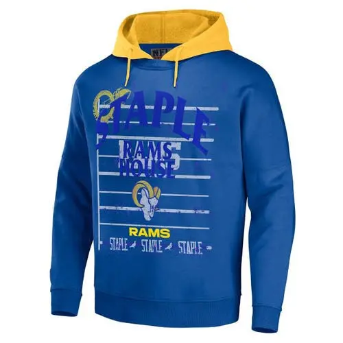 STAPLE Nfl X Los Angeles Rams Throwback Vintage Wash Pullover Hoodie