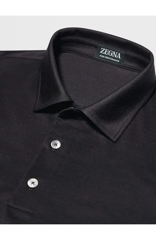 Zegna High Performance™ Wool Polo - Navy