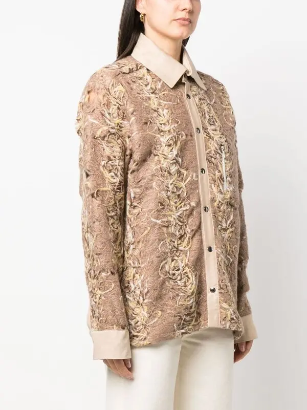 VITELLI Distressed-effect Long-sleeve Shirt