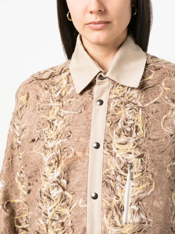 VITELLI Distressed-effect Long-sleeve Shirt
