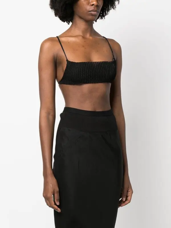 A. ROEGE HOVE Emma Ribbed-knit Bra Top