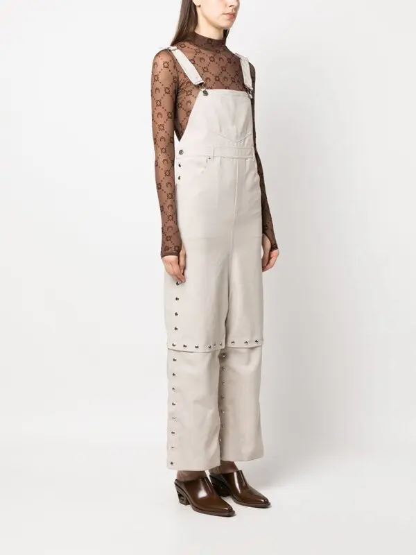 WEINSANTO Convertible Studded Wide-leg Overalls