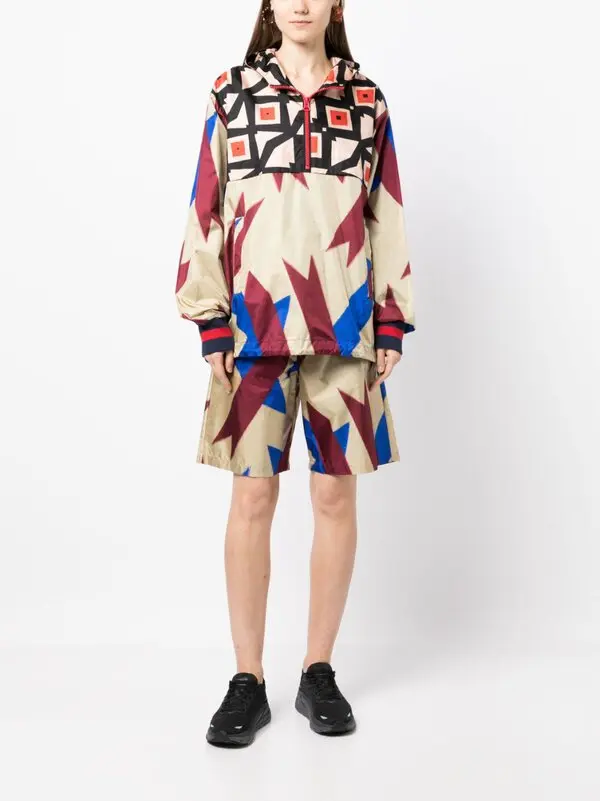 PIERRE-LOUIS MASCIA Abstract-print Bermuda Shorts