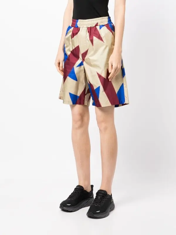 PIERRE-LOUIS MASCIA Abstract-print Bermuda Shorts