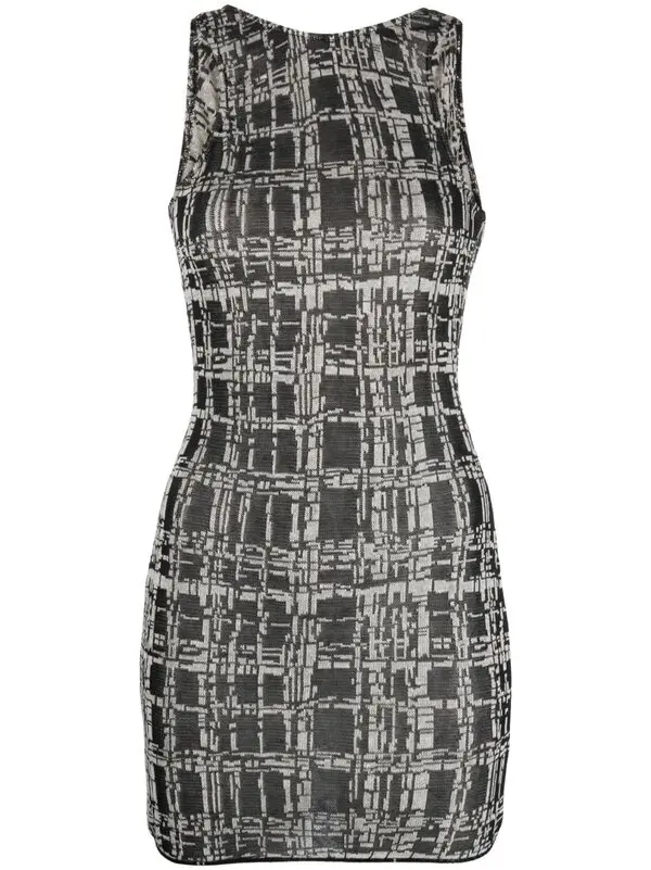 VITELLI Sleeveless Knitted Minidress - Black