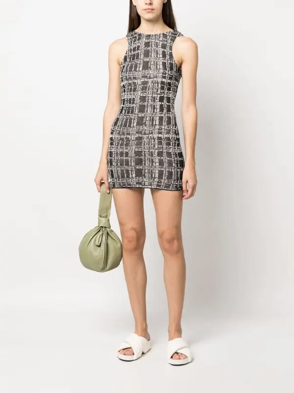 VITELLI Sleeveless Knitted Minidress - Black