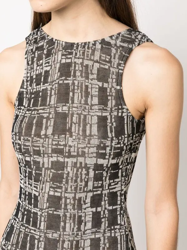 VITELLI Sleeveless Knitted Minidress - Black