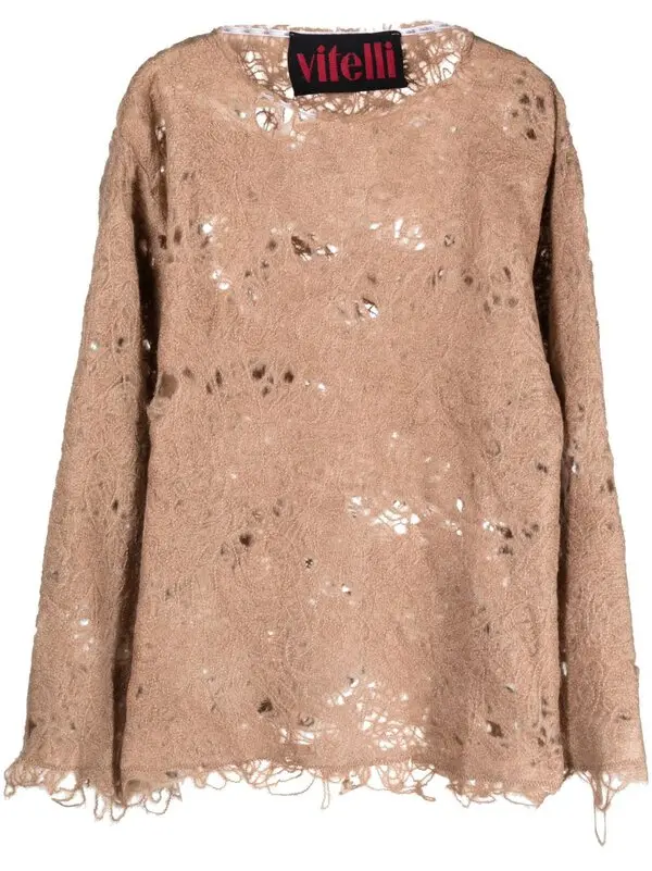 VITELLI Distressed-effect Doomboh® Jumper