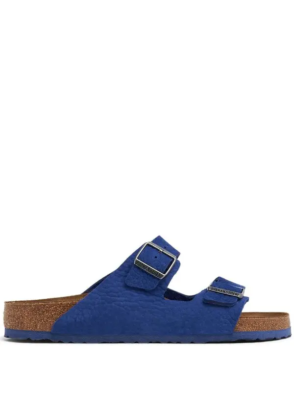 BIRKENSTOCK Arizona Suede Double Buckle Sandals - Blue