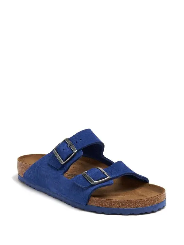 BIRKENSTOCK Arizona Suede Double Buckle Sandals - Blue