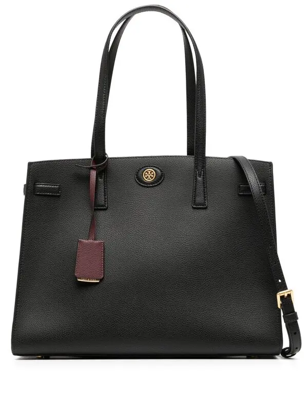 Tory Burch Large Robinson Tote Bag In Black 39% Off Editorialist