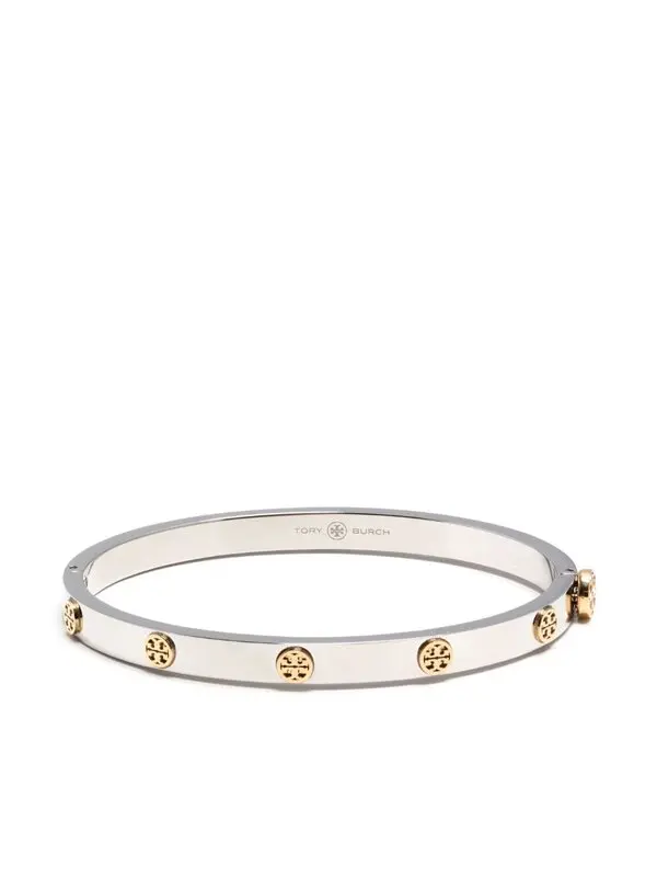 Tory Burch Miller 5mm Hinge Bracelet - Silver