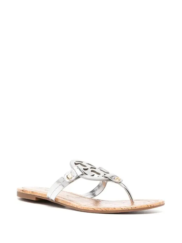 Tory Burch Miller Logo-patch Slides