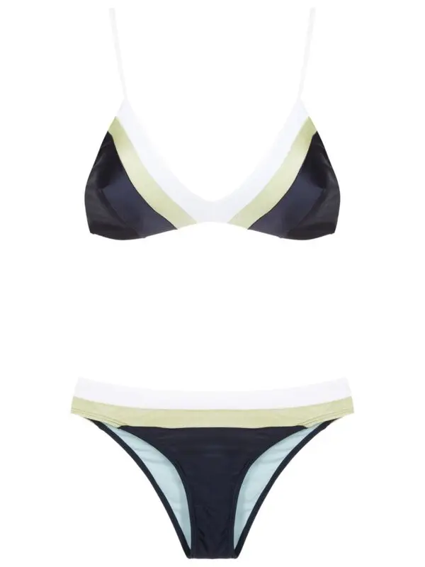 LYGIA & NANNY Joaquina Two-piece Bikini Set - Blue
