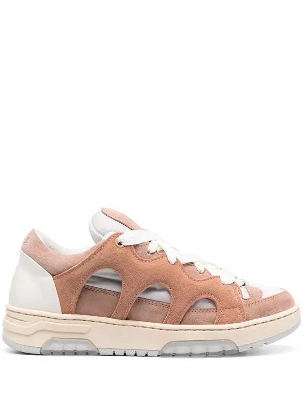 PAURA Panelled Lace-up Sneakers