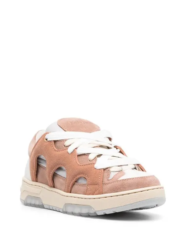 PAURA Panelled Lace-up Sneakers