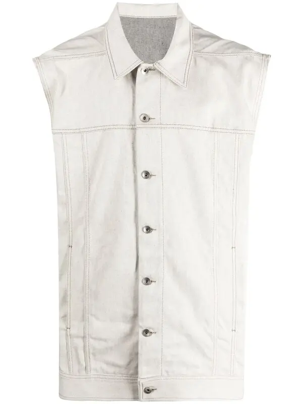 Rick Owens Sleeveless Denim Vest