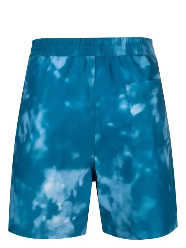 Carhartt Work In Progress Tie-dye Print Swim Shorts