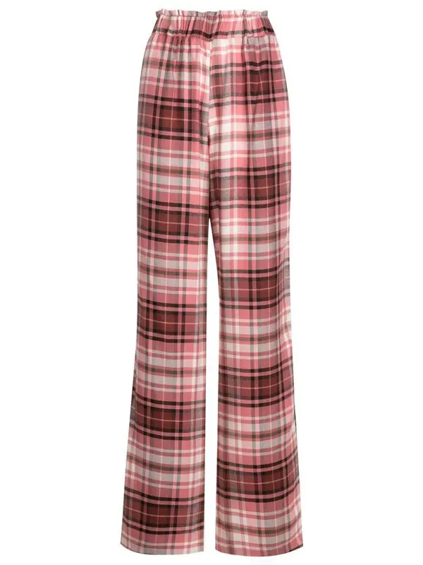 OLYMPIAH Check-pattern Trousers