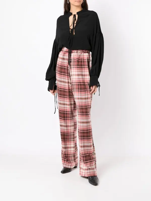 OLYMPIAH Check-pattern Trousers