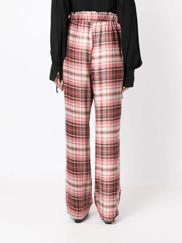OLYMPIAH Check-pattern Trousers