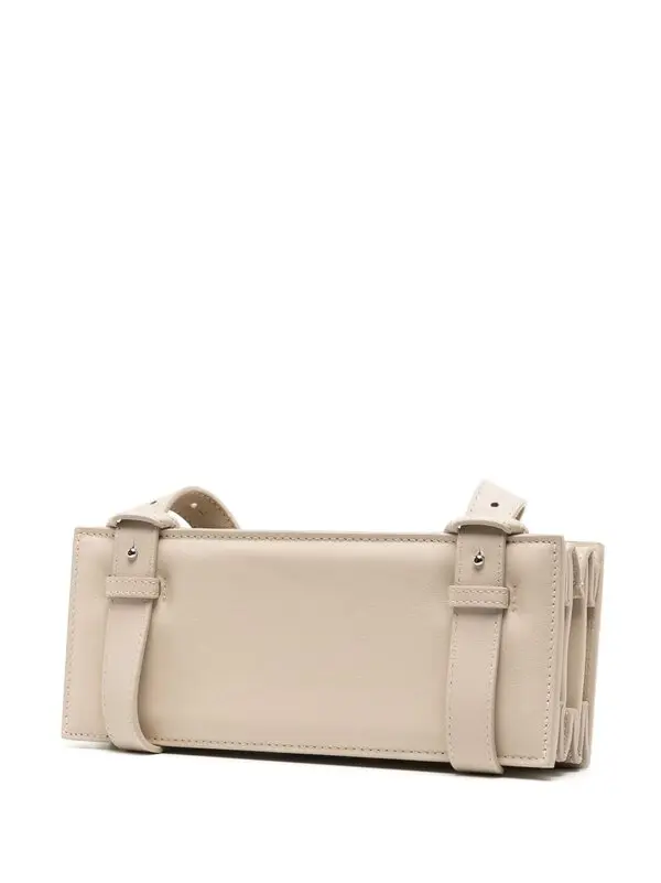 Y/project Logo-plaque Accordion Bag - Neutrals