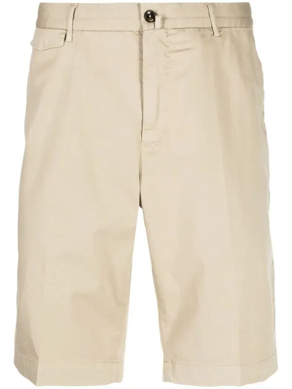 PT TORINO Pressed-crease Bermuda Shorts - Brown
