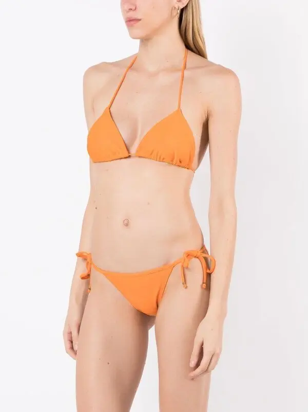 AMIR SLAMA Self-tie Triangle Bikini - Orange