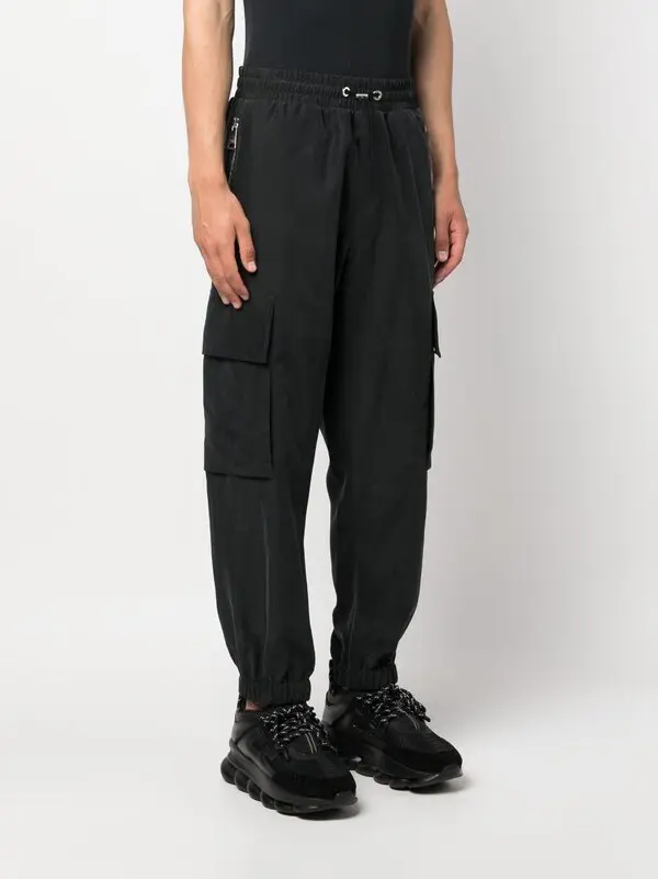 Balmain Embossed-logo Modal-blend Cargo Pants