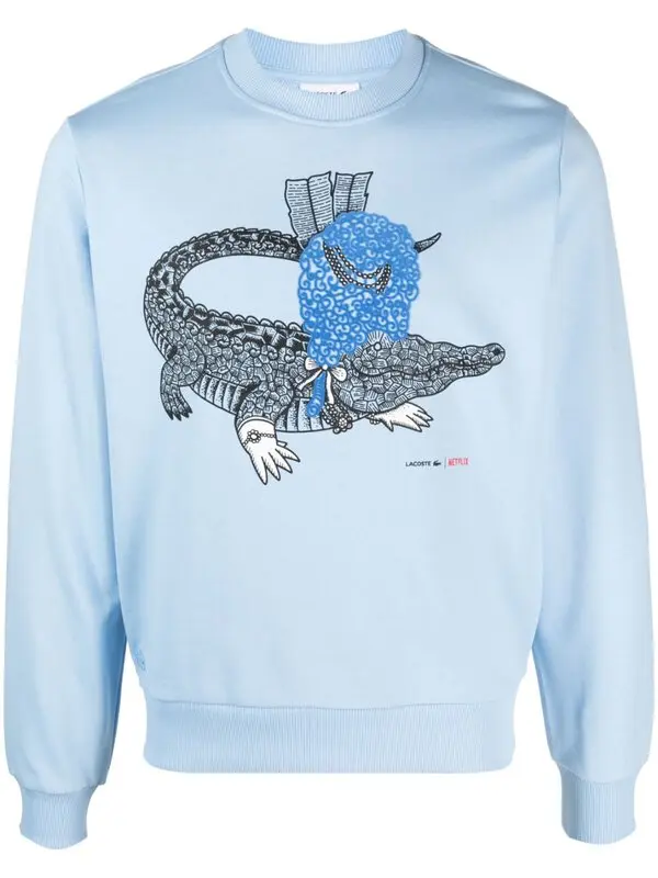 Lacoste X Netflix Logo-print Sweatshirt
