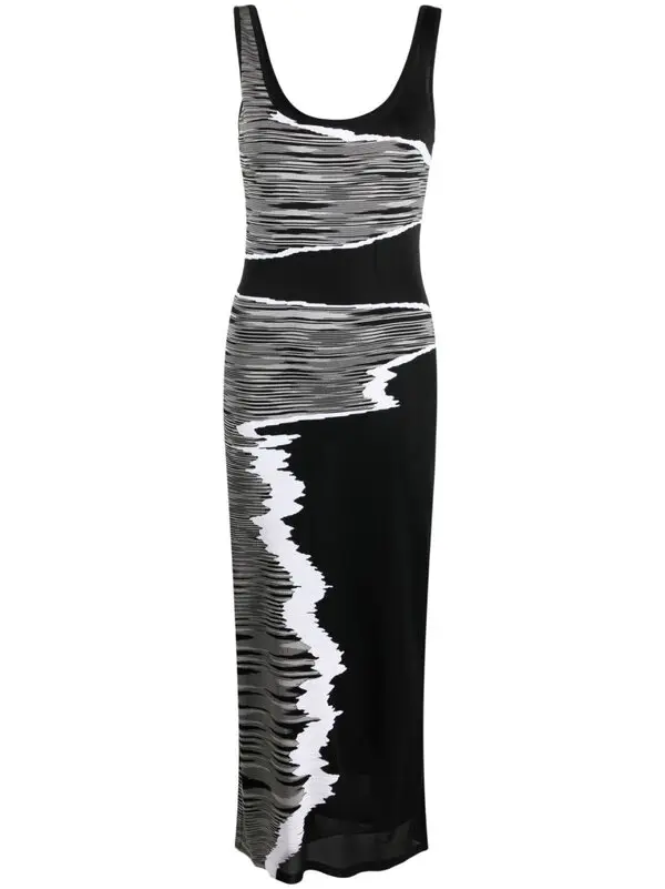 Missoni Abstract-pattern Maxi Dress - Black