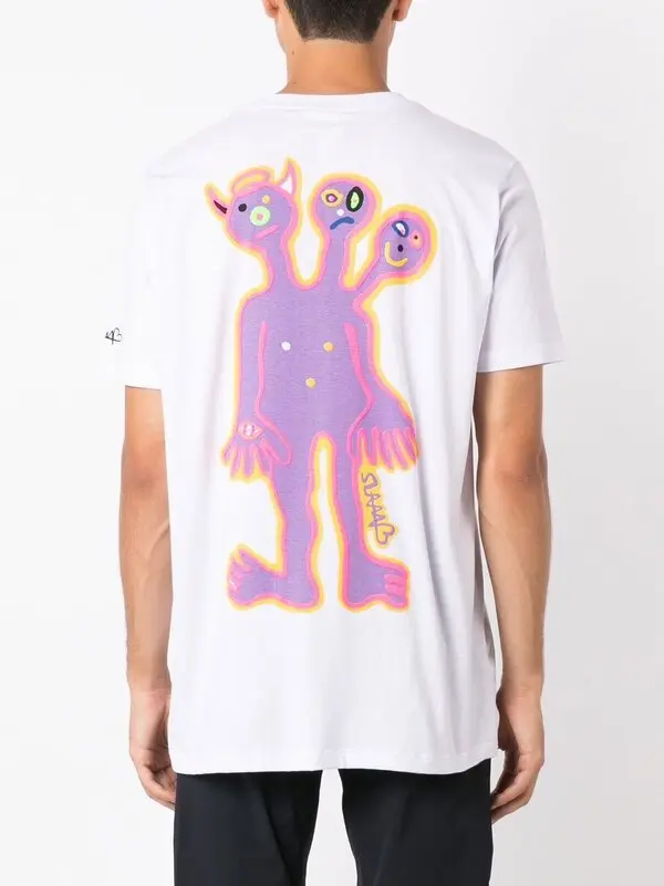 AMIR SLAMA Three Heads-print T-shirt