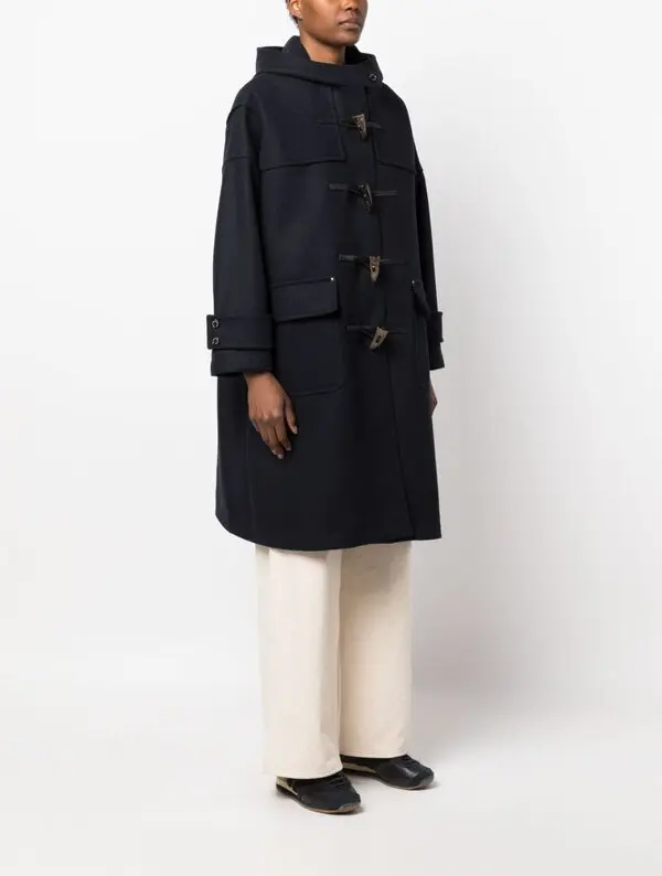 Mackintosh Humbie Wool Duffle Coat In Blue - 30% Off | Editorialist