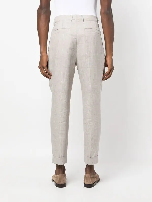 Brunello Cucinelli Check Straight-leg Trousers