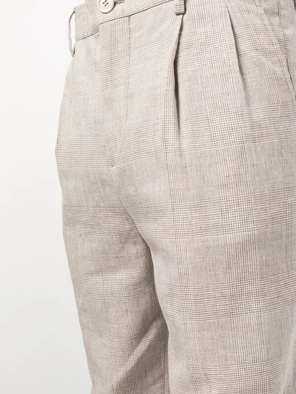 Brunello Cucinelli Check Straight-leg Trousers
