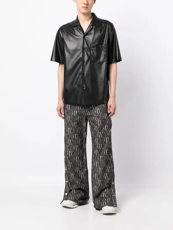 Amiri Logo-print Straight-leg Trousers