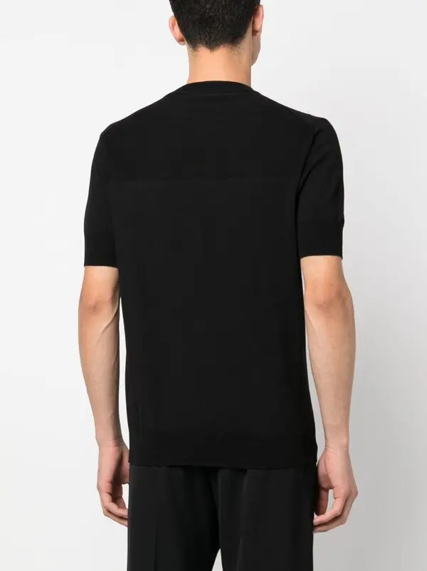 JIL SANDER Short-sleeve Wool T-shirt - Black