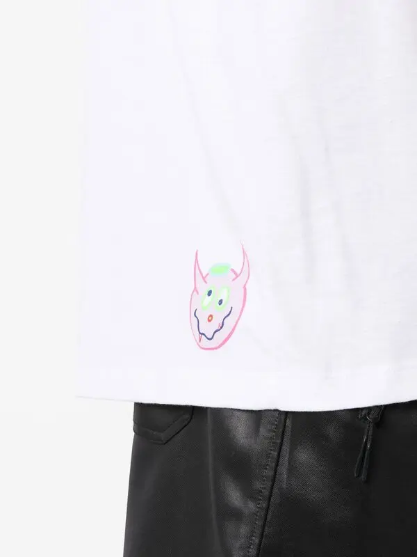 AMIR SLAMA Angel Demon-print T-shirt