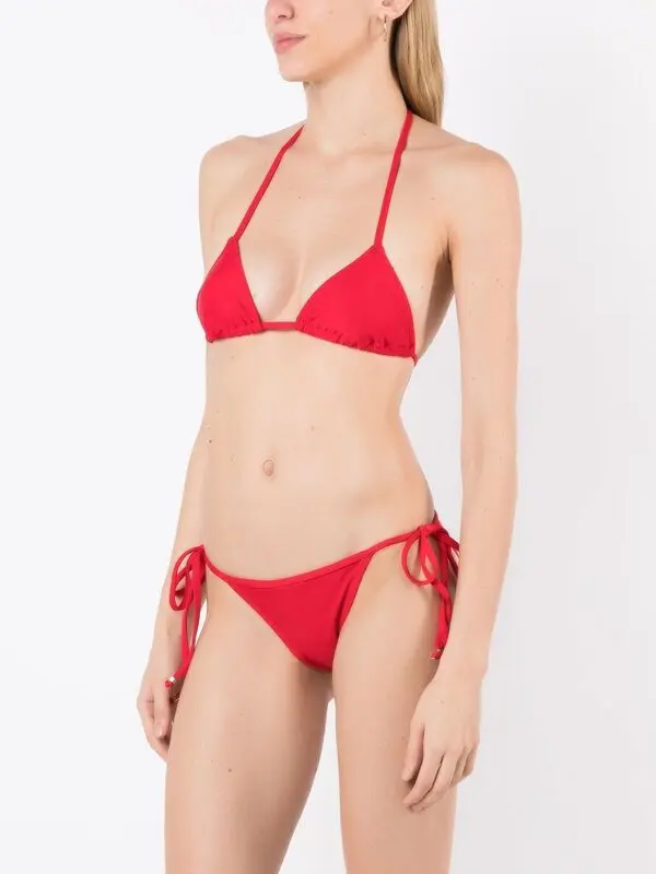 AMIR SLAMA Self-tie Triangle Bikini - Red