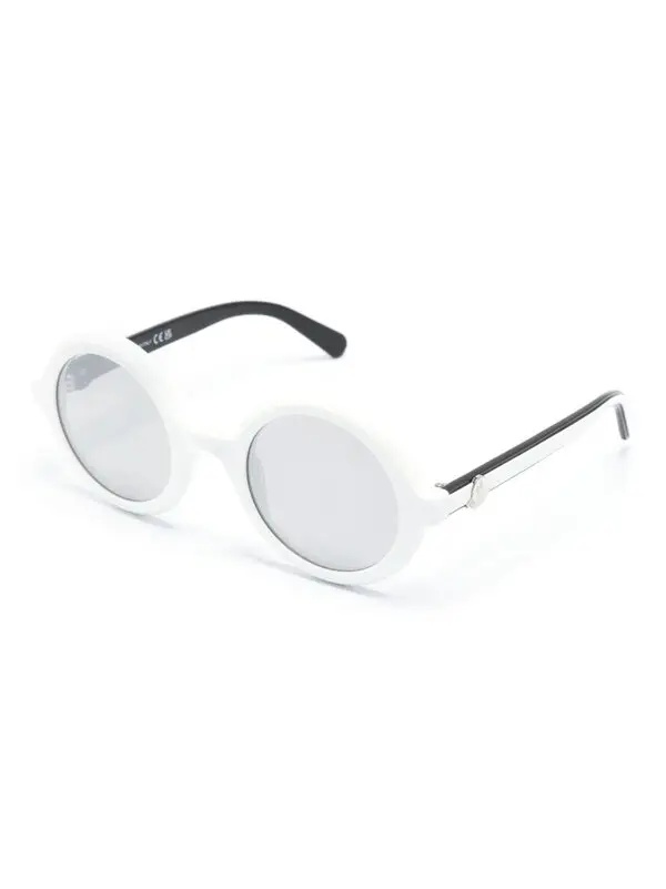 Moncler Orbit Round-frame Sunglasses - White