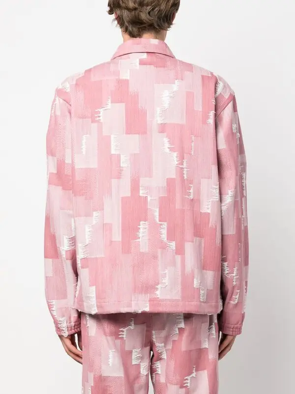 COUNTY OF MILAN Marcelo Burlon Geometric-print Shirt Jacket