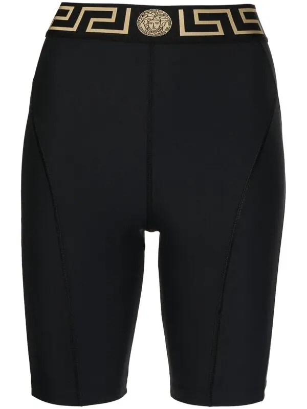 Versace Logo-band Above-knee Shorts