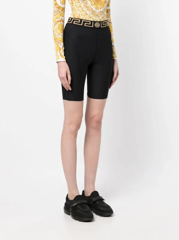 Versace Logo-band Above-knee Shorts