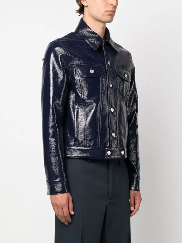 COURREGES Button-up Faux-leather Jacket
