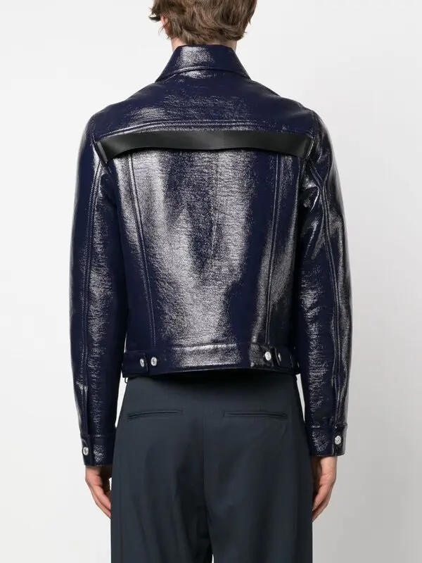 COURREGES Button-up Faux-leather Jacket