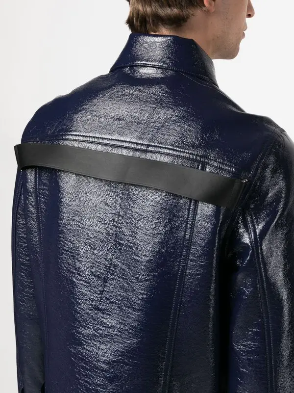 COURREGES Button-up Faux-leather Jacket