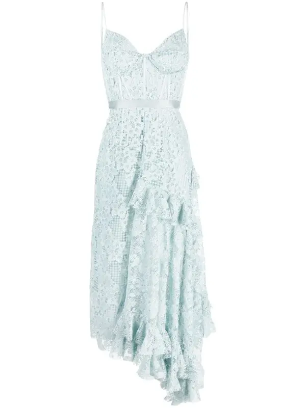 Erdem Melora Asymmetric Lace Dress