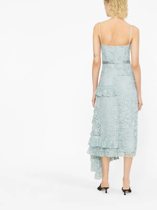 Erdem Melora Asymmetric Lace Dress
