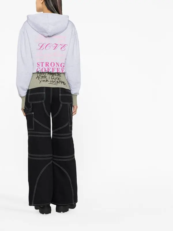 CORMIO Graphic-print Cotton Hoodie
