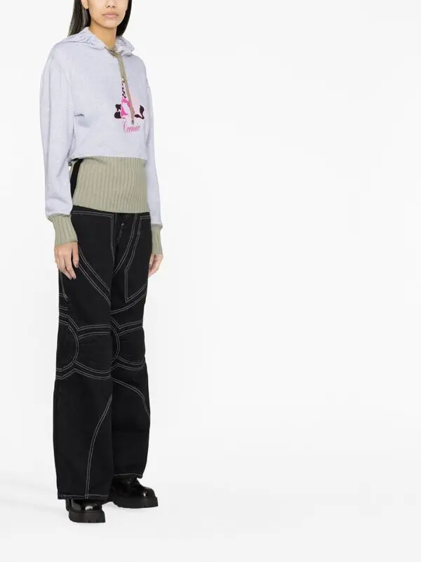 CORMIO Graphic-print Cotton Hoodie